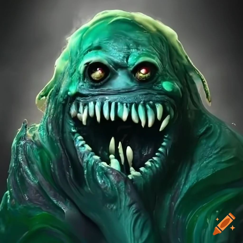 Scary super slime monster on Craiyon