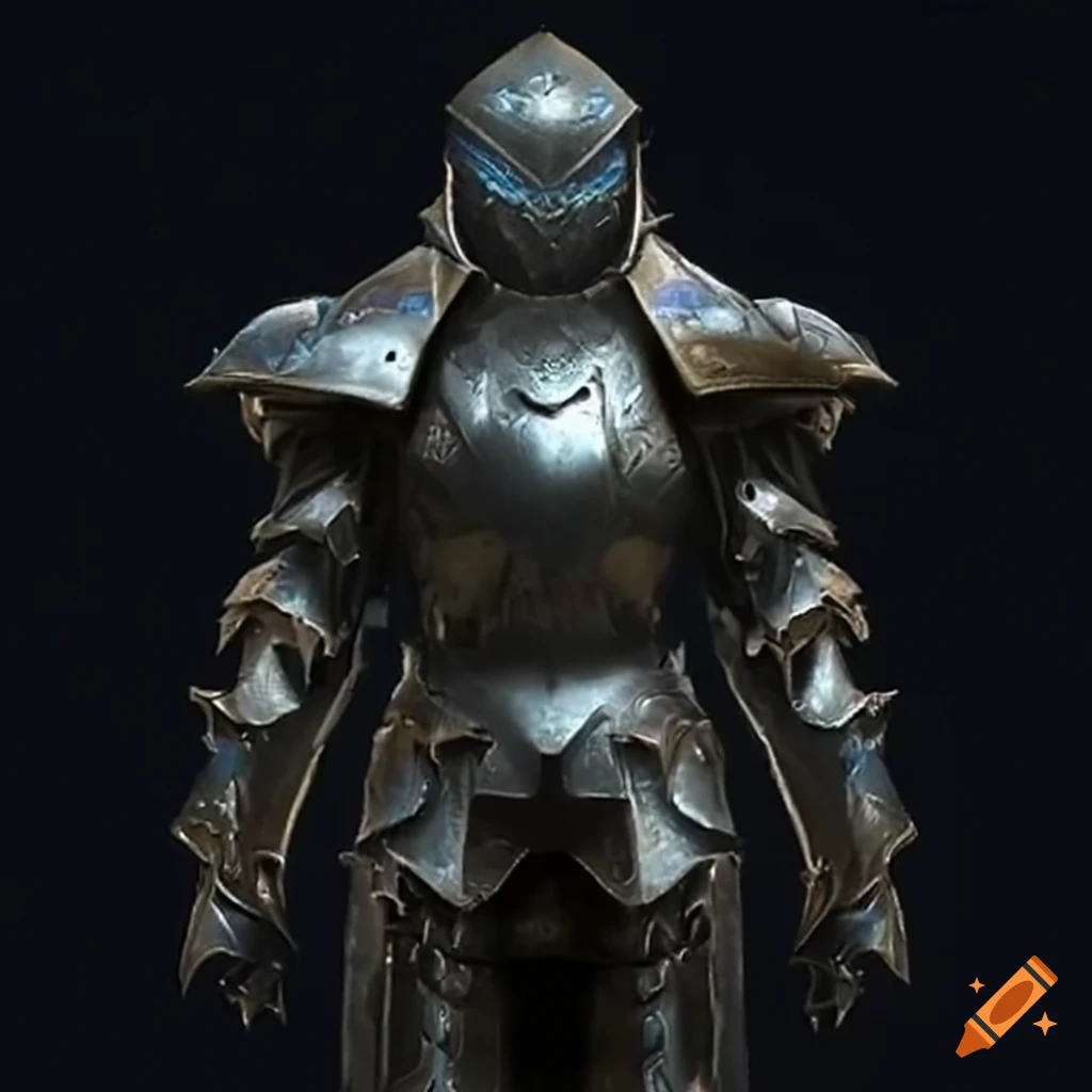 Transcendent magic armor from the front on Craiyon