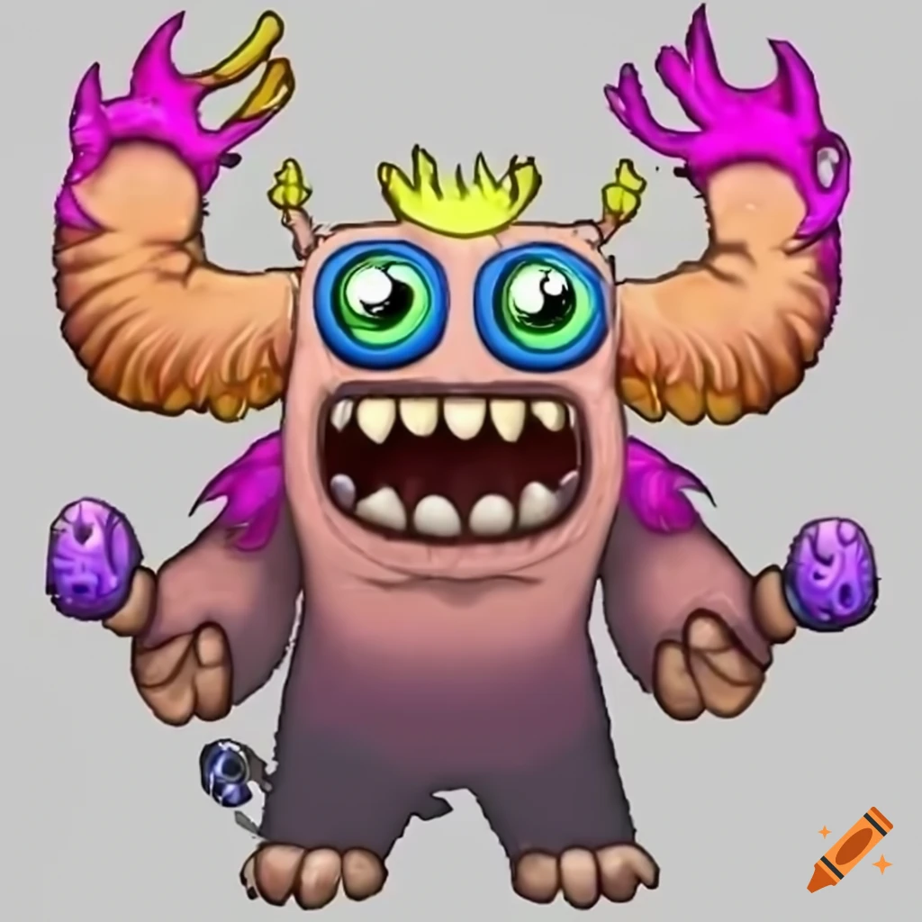 Youtuber dj cook in my singing monsters style on Craiyon