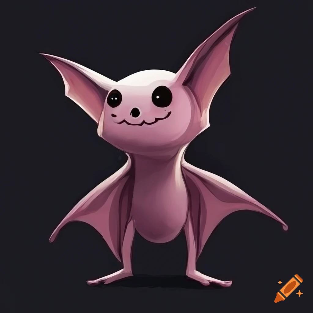Cute ghost bat creature on Craiyon