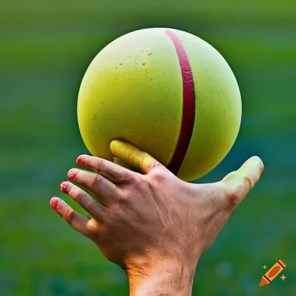 Fistball player skillfully blocking a ball on a green field on Craiyon