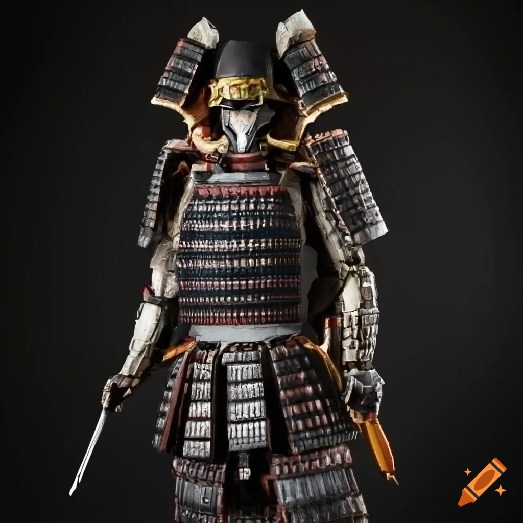 Armored core featuring samurai armor structure on Craiyon