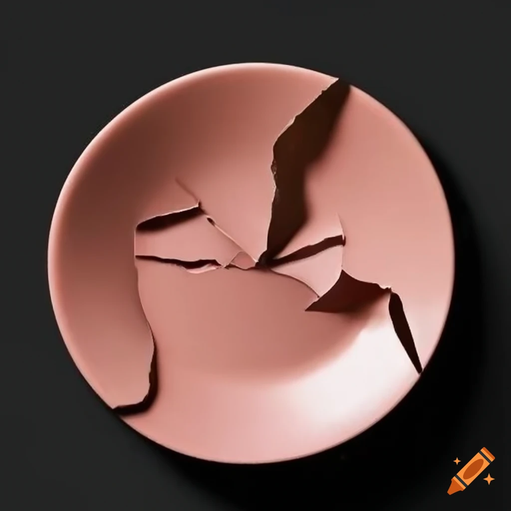 Broken plate on Craiyon