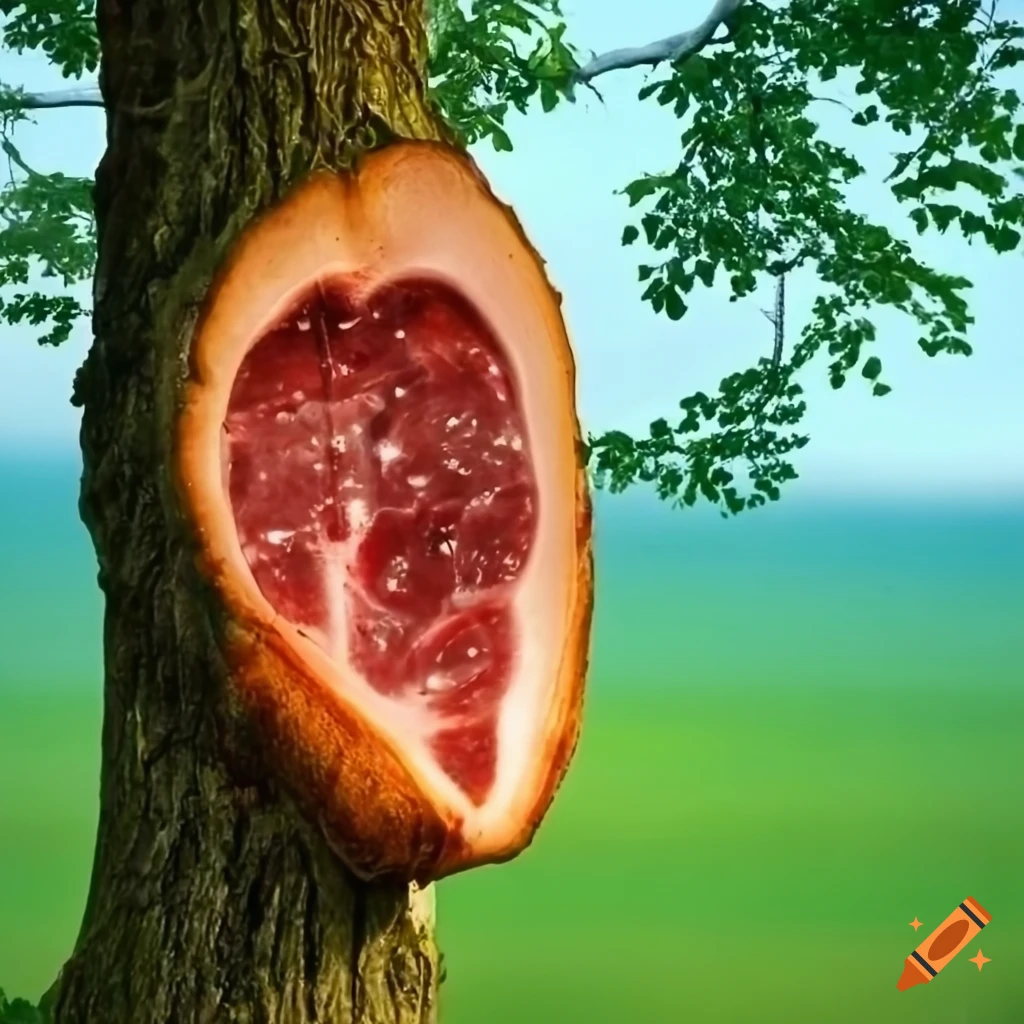 German ham tree on Craiyon