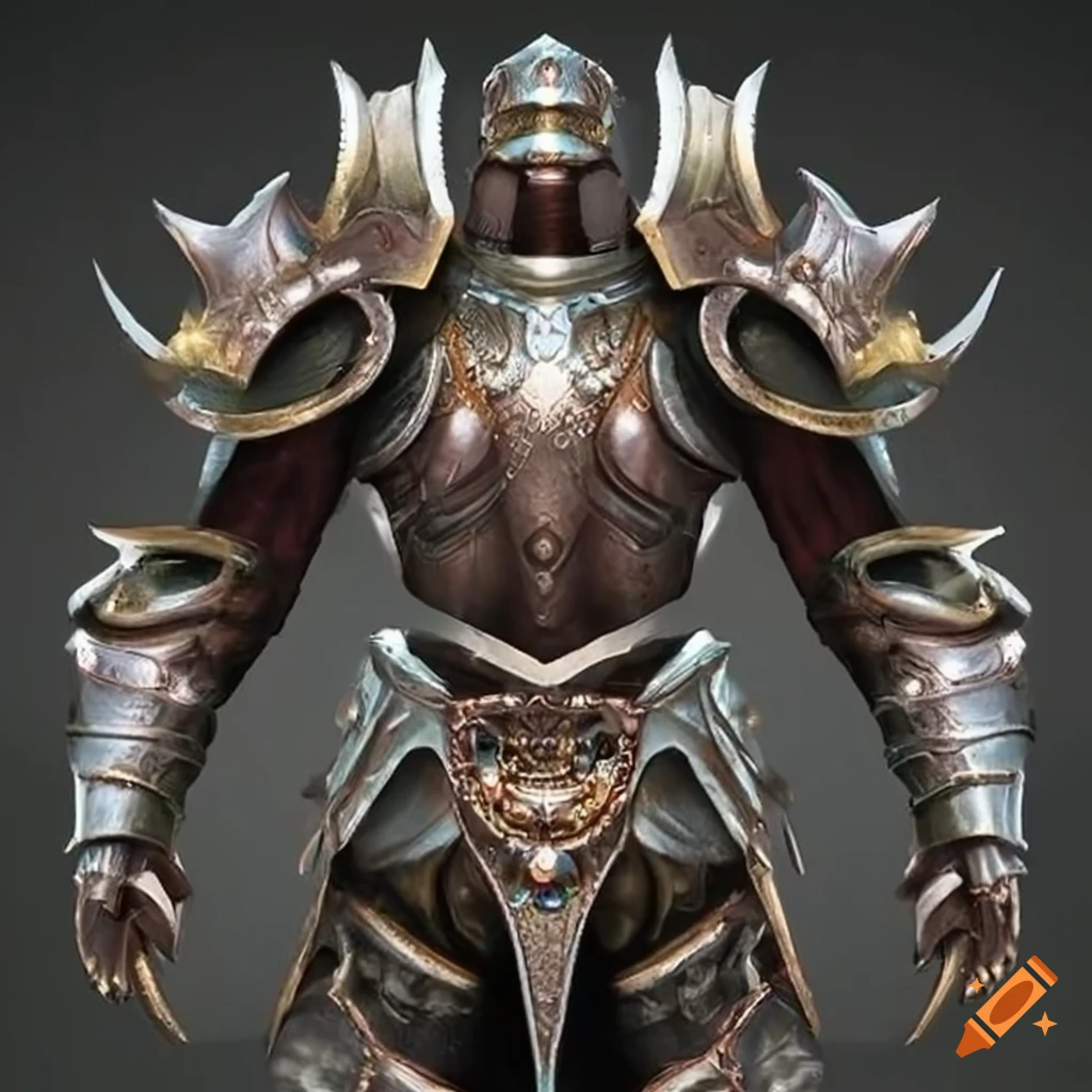 Magic armor front view on Craiyon