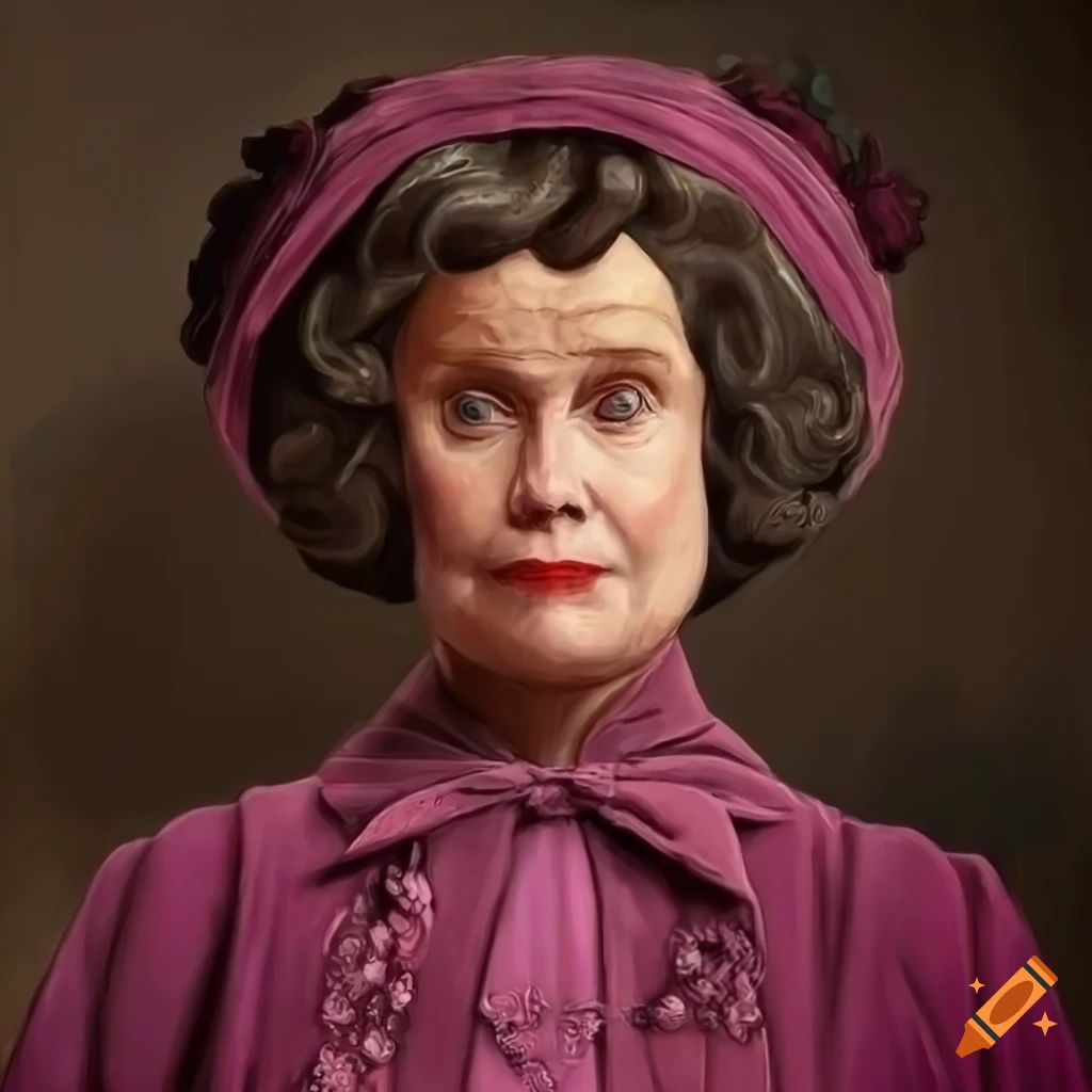 Portrait of dolores umbridge with intricate detail and a mystical vibe ...