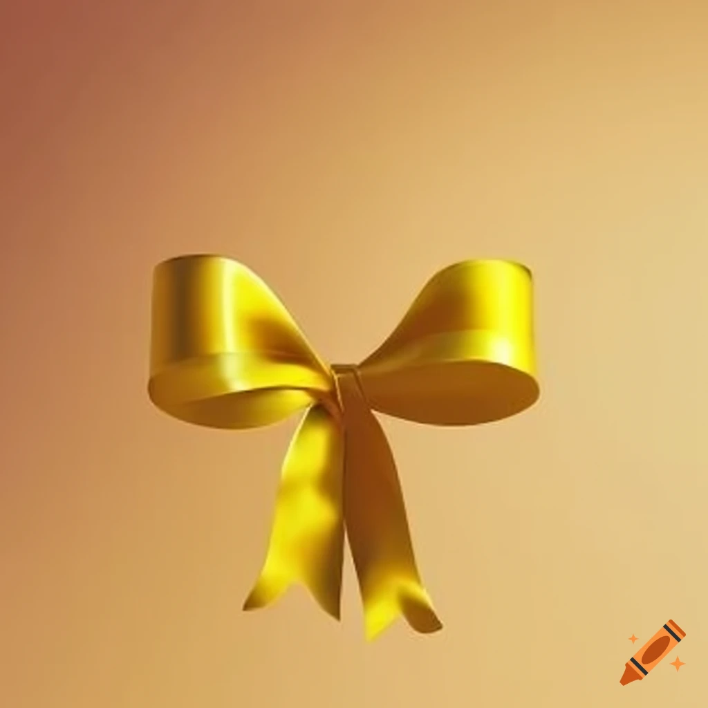 Yellow ribbon on Craiyon