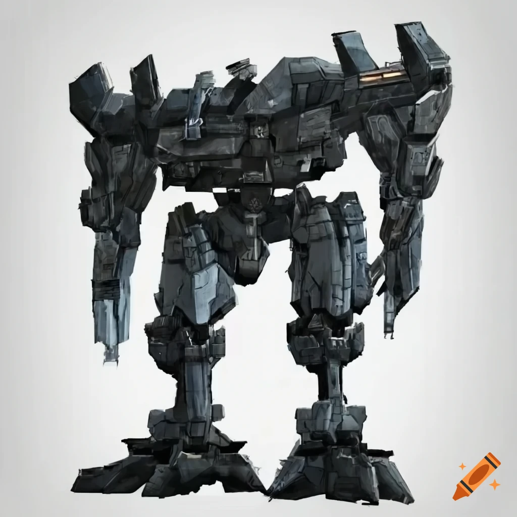 Armored core resembling a mountain-sized castle structure on Craiyon