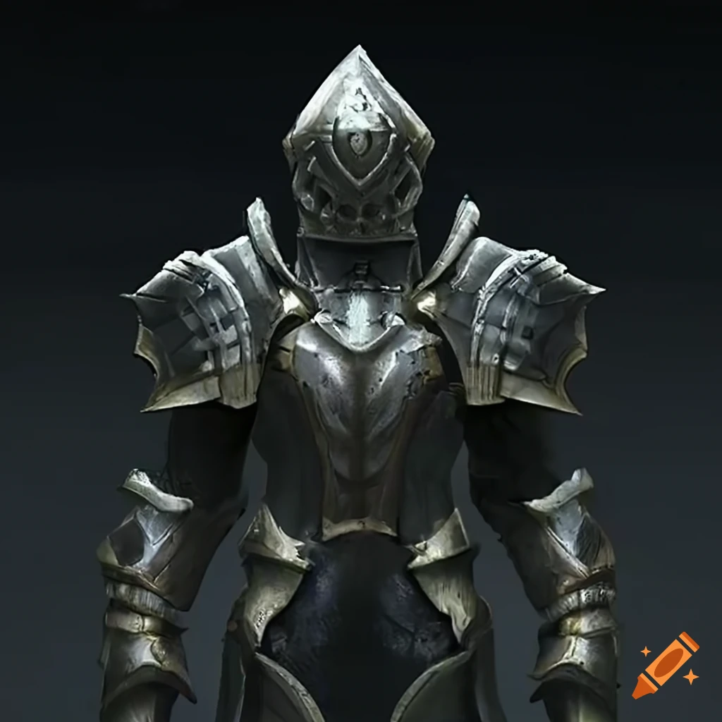 Transcendent magic armor from the front view on Craiyon