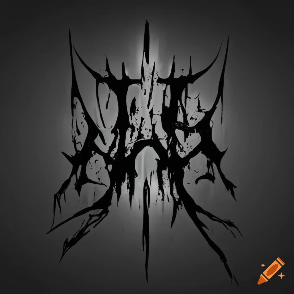 Black metal logo styled like mayhem with text 'lostboy' on Craiyon