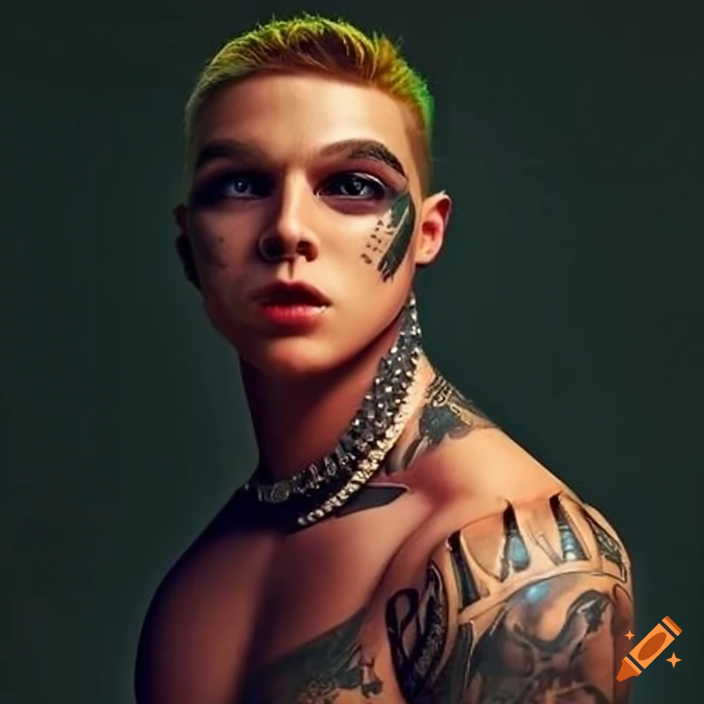 Outfit ideas for a large, butch, muscular male singer with black tribal ...