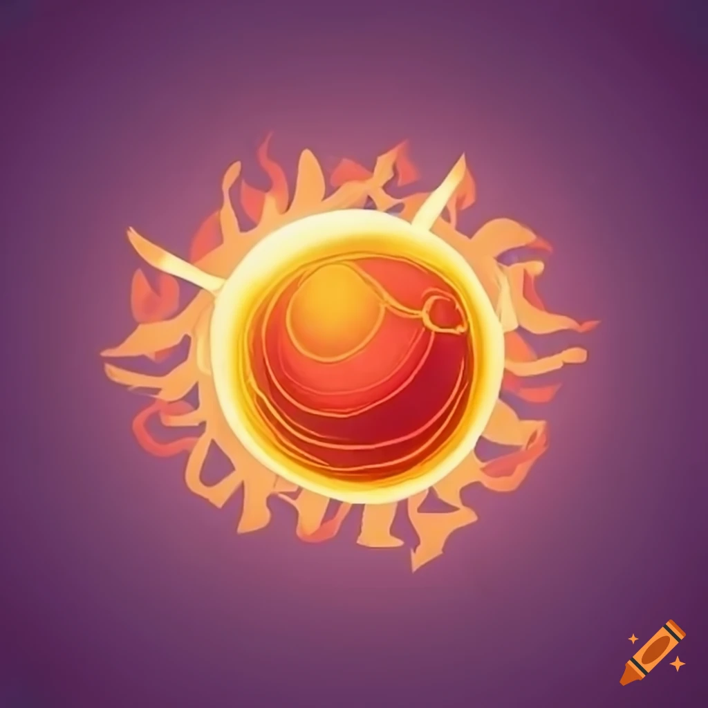 Stylized solar flare on Craiyon