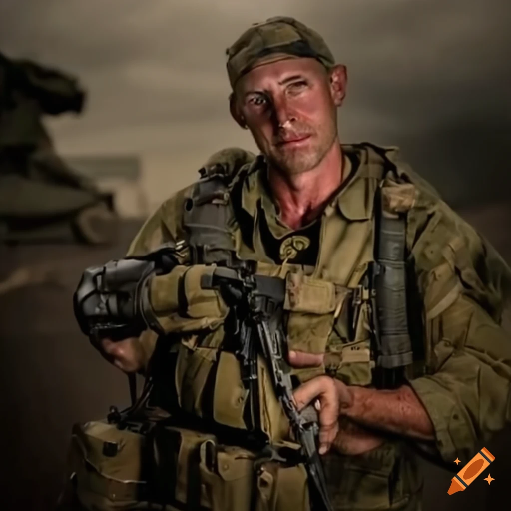 Tyler rake, former australian army operator on Craiyon