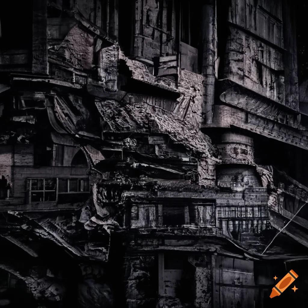 Heavy metal album cover 'abyss factory' with coal mining factory scene ...