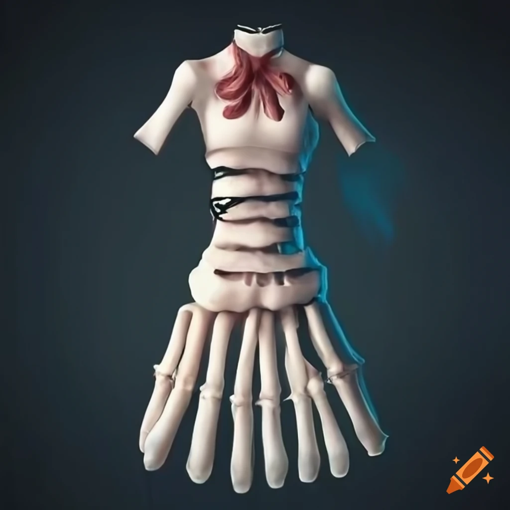 Skirt made of bones on Craiyon