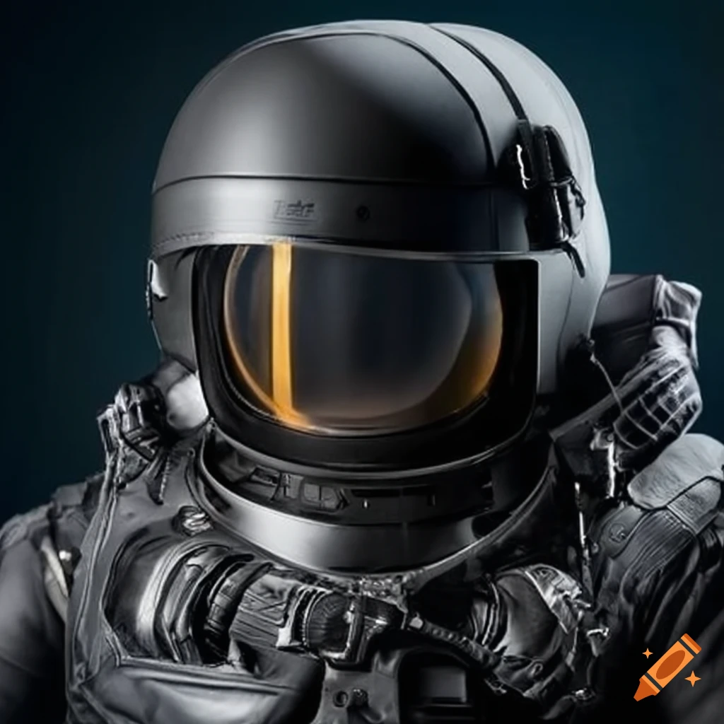 Black nasa space suit with armor design on Craiyon