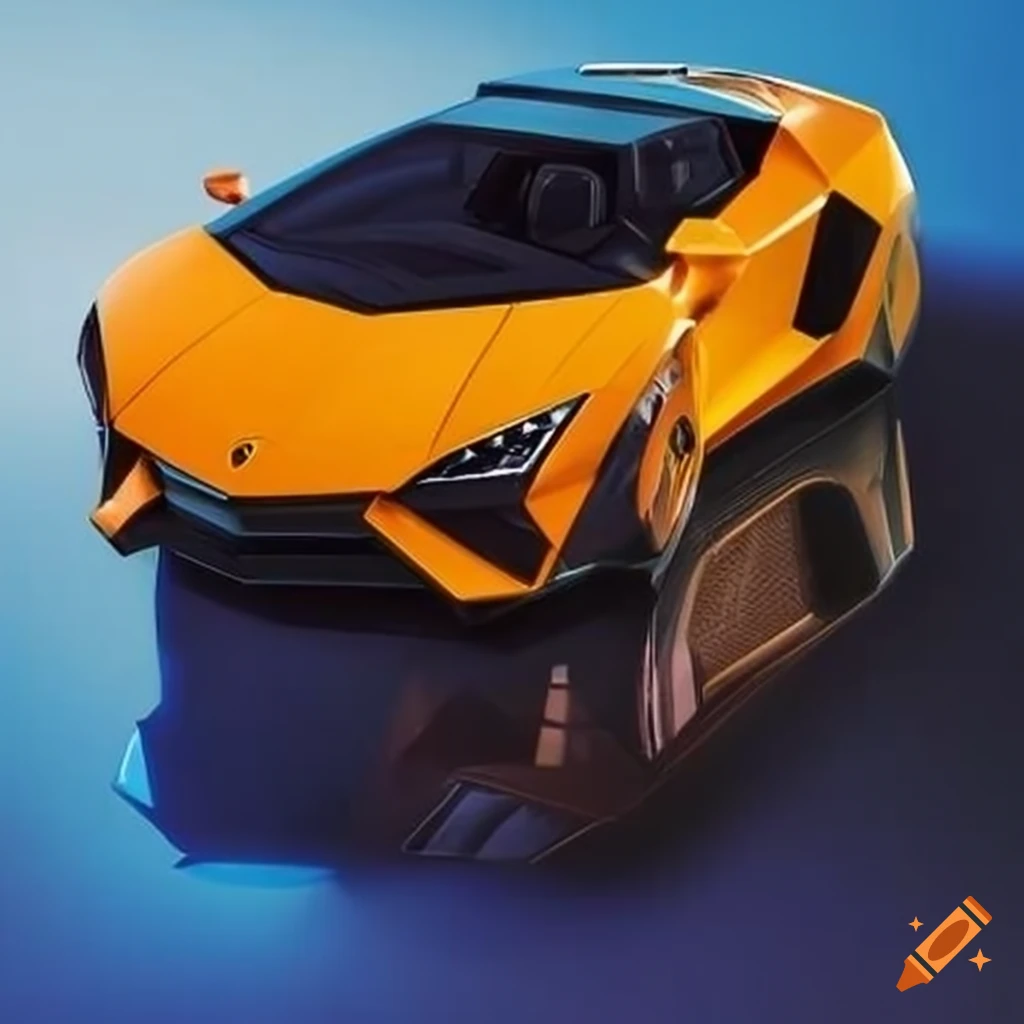 Sleek and stylish Lamborghini compact vehicle on Craiyon