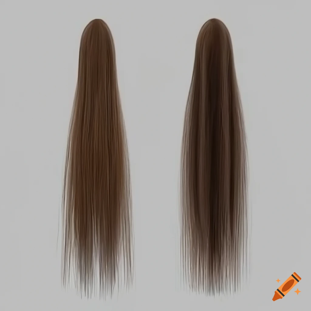 Detailed 3d hair strands texture on Craiyon