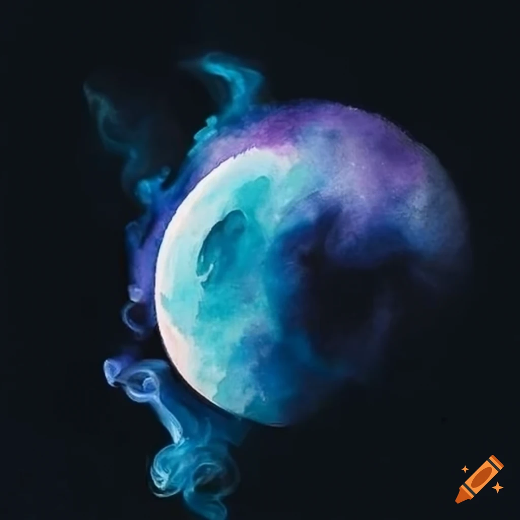 Penumbra moon smoke ink on Craiyon