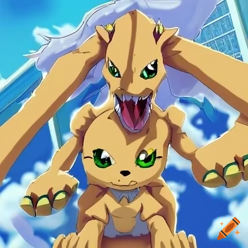 Digimon character on Craiyon