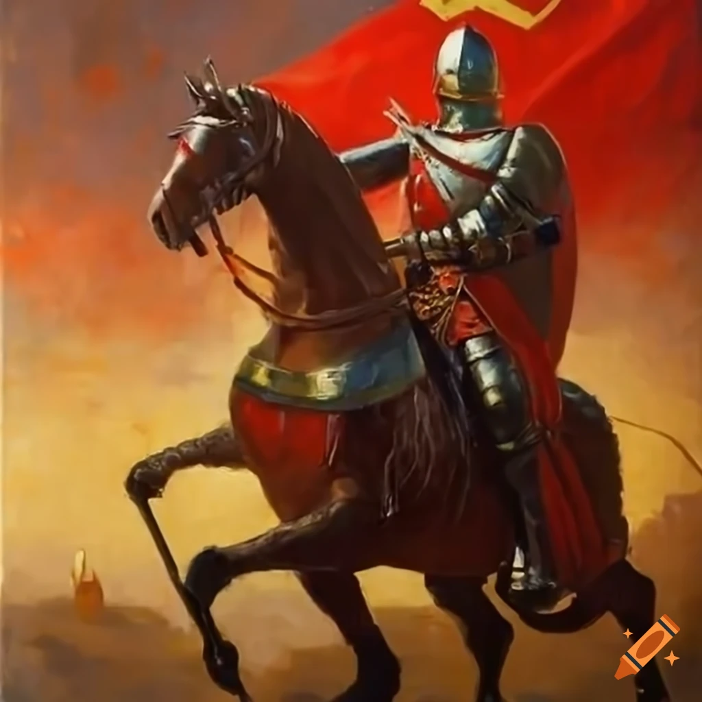 Soviet knight on Craiyon