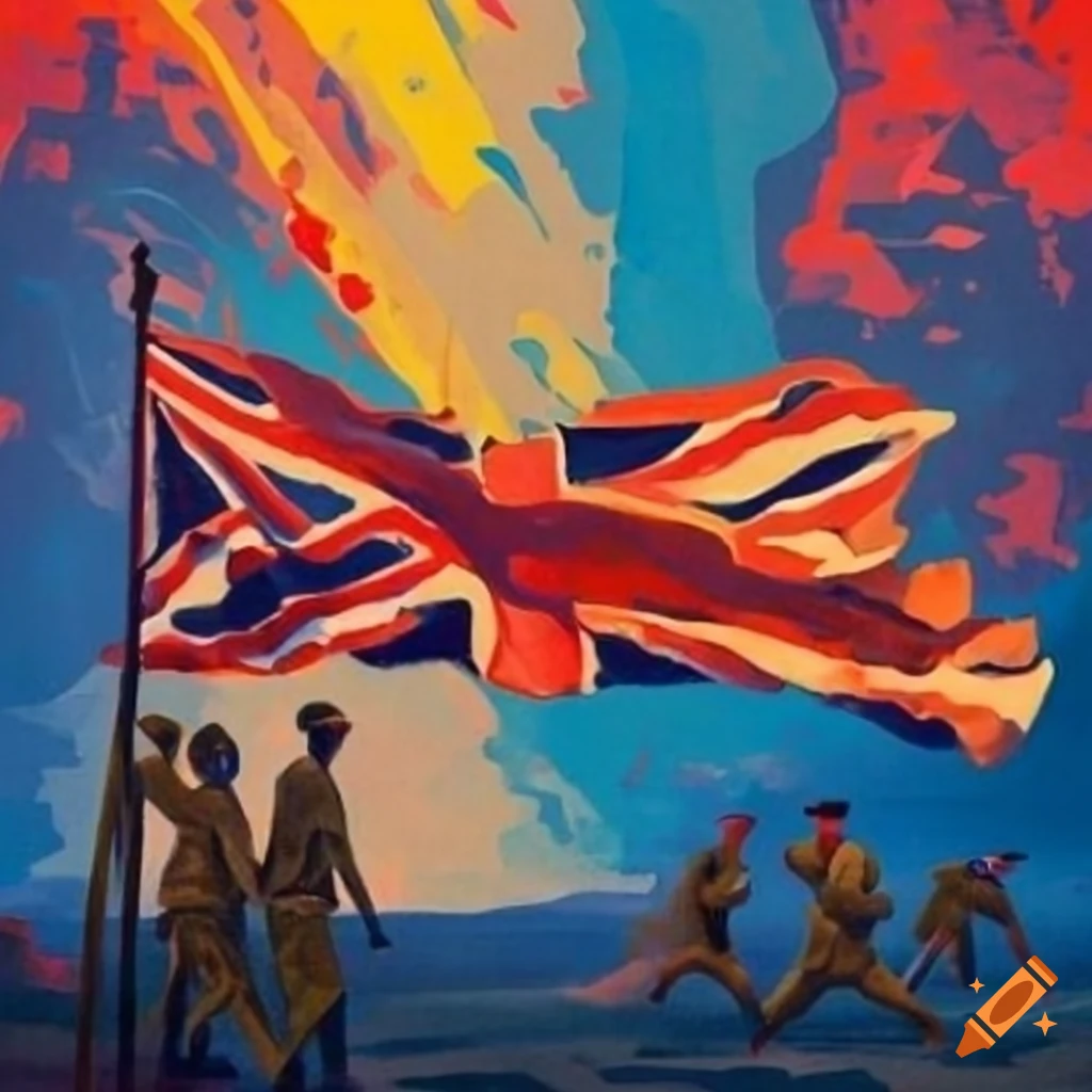 Propaganda poster for the british empire during ww1 on Craiyon