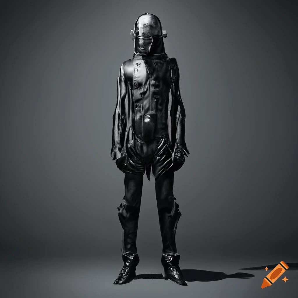 Satanic gothic space suit designed by rick owens on Craiyon