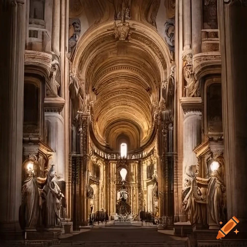 Intricate art of ancient Roman imperial architecture with an emperor's ...