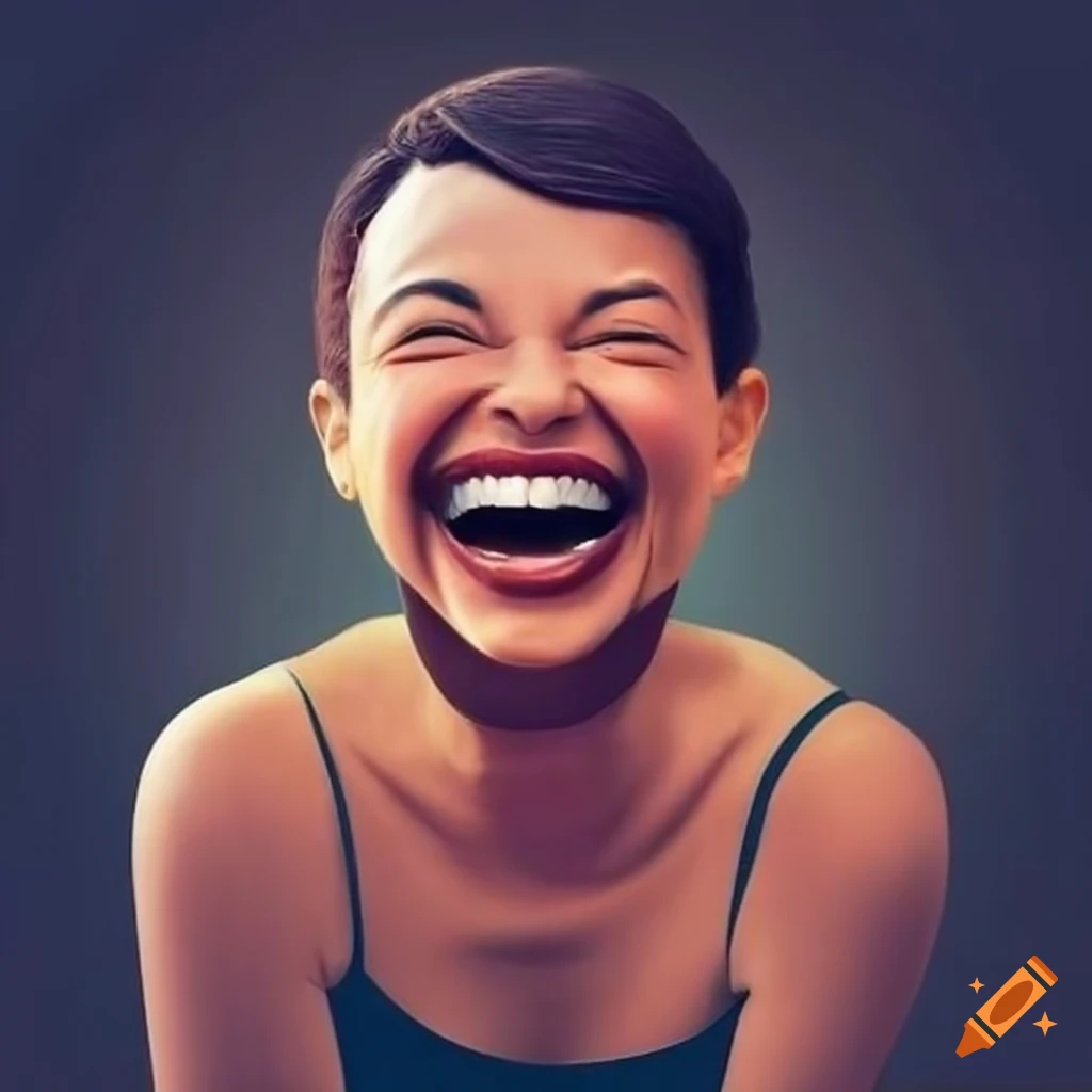 Joyful people smiling and laughing together on Craiyon