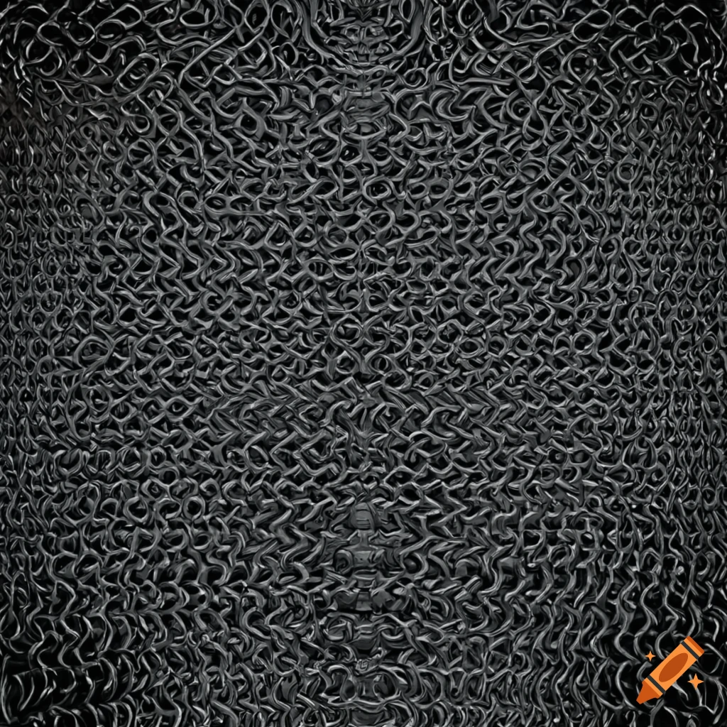 Detailed 2d seamless chainmail armor texture on Craiyon
