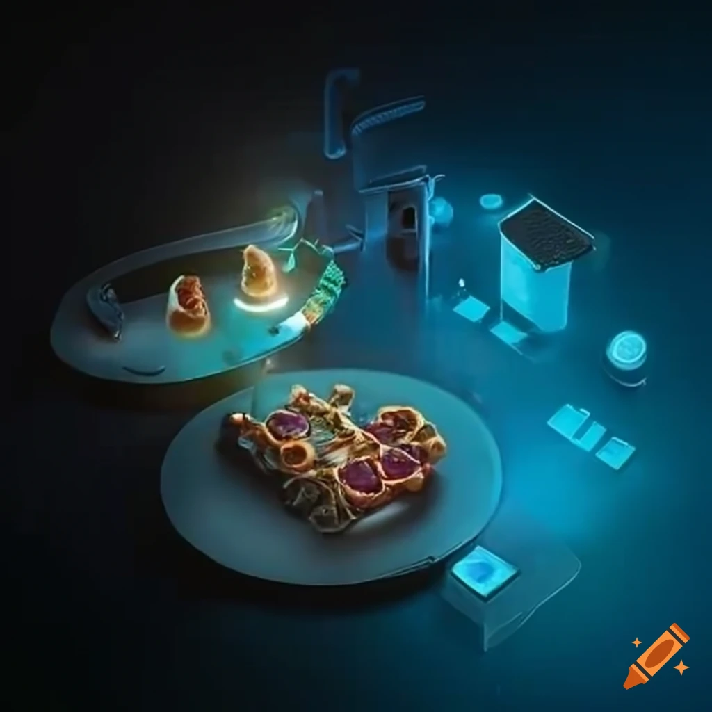 Digitalization in food processing on Craiyon