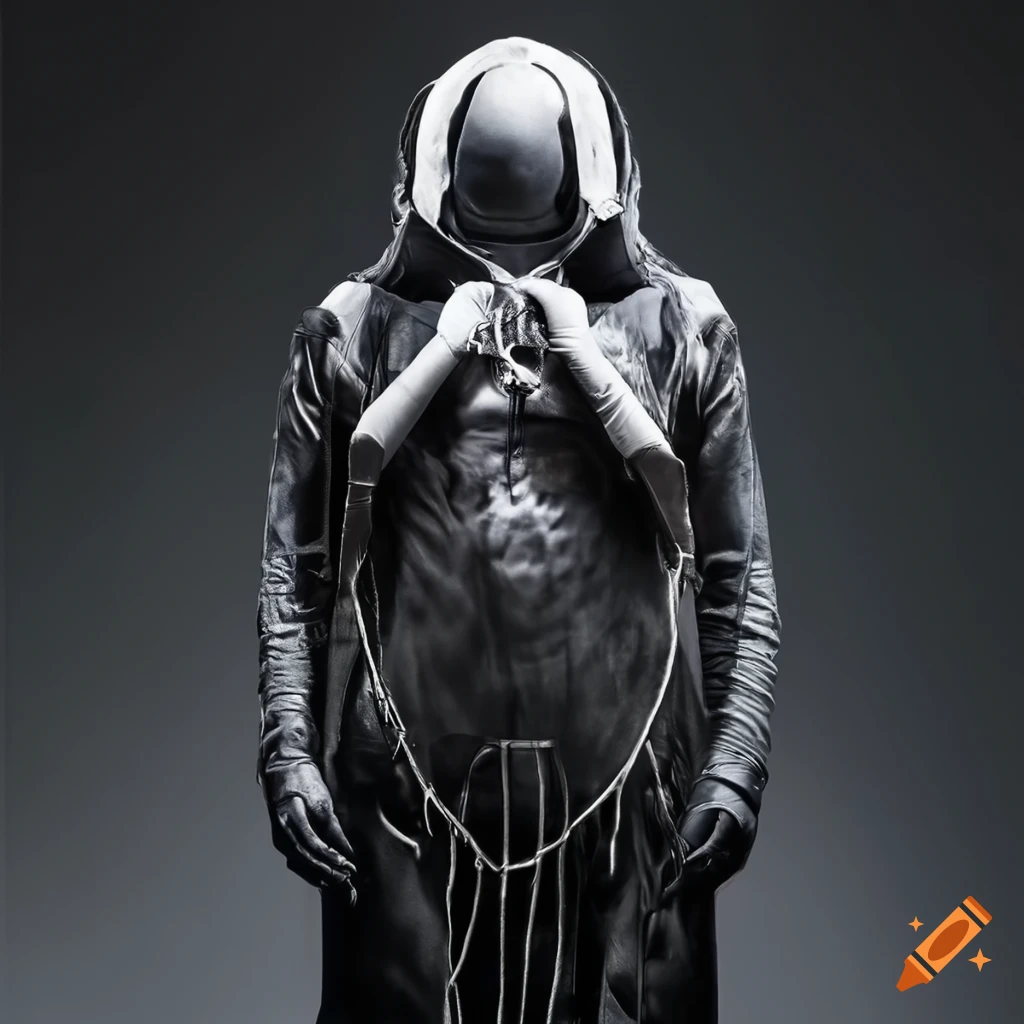 Satanic gothic space suit designed by rick owens on Craiyon