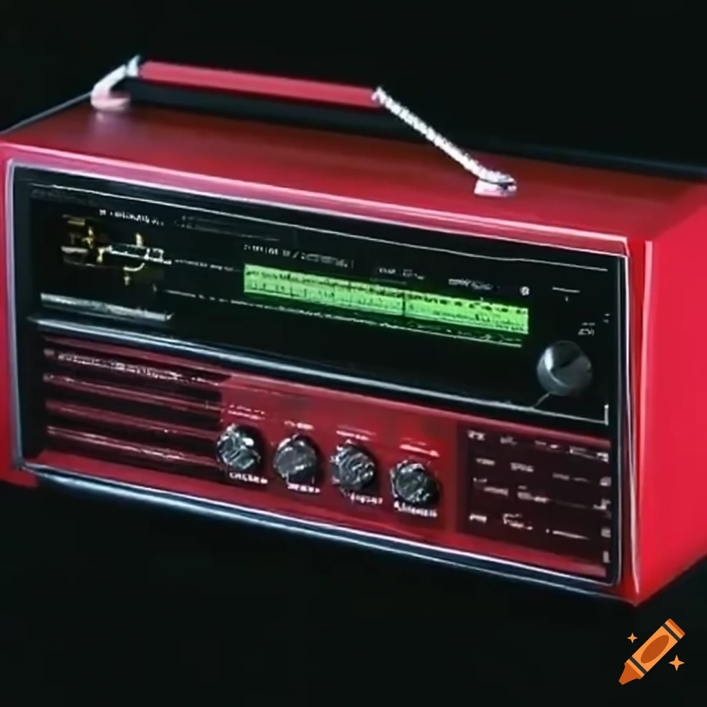 Hyper realistic 80s radio on Craiyon