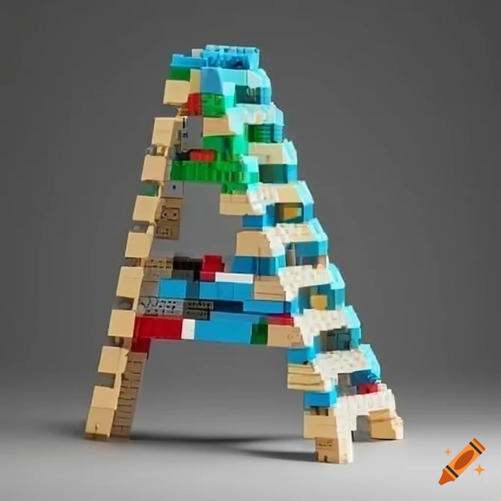 Lego step ladder on Craiyon