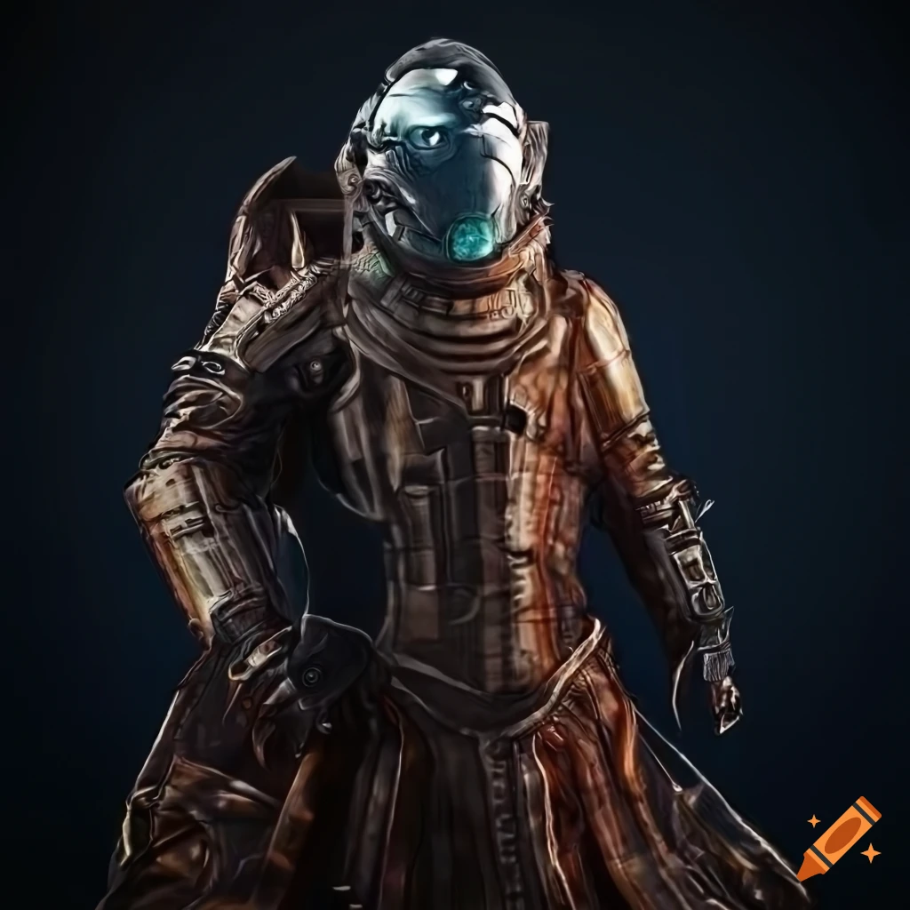 Genetic engineer king in sci-fi spacesuit and baroque robe on Craiyon