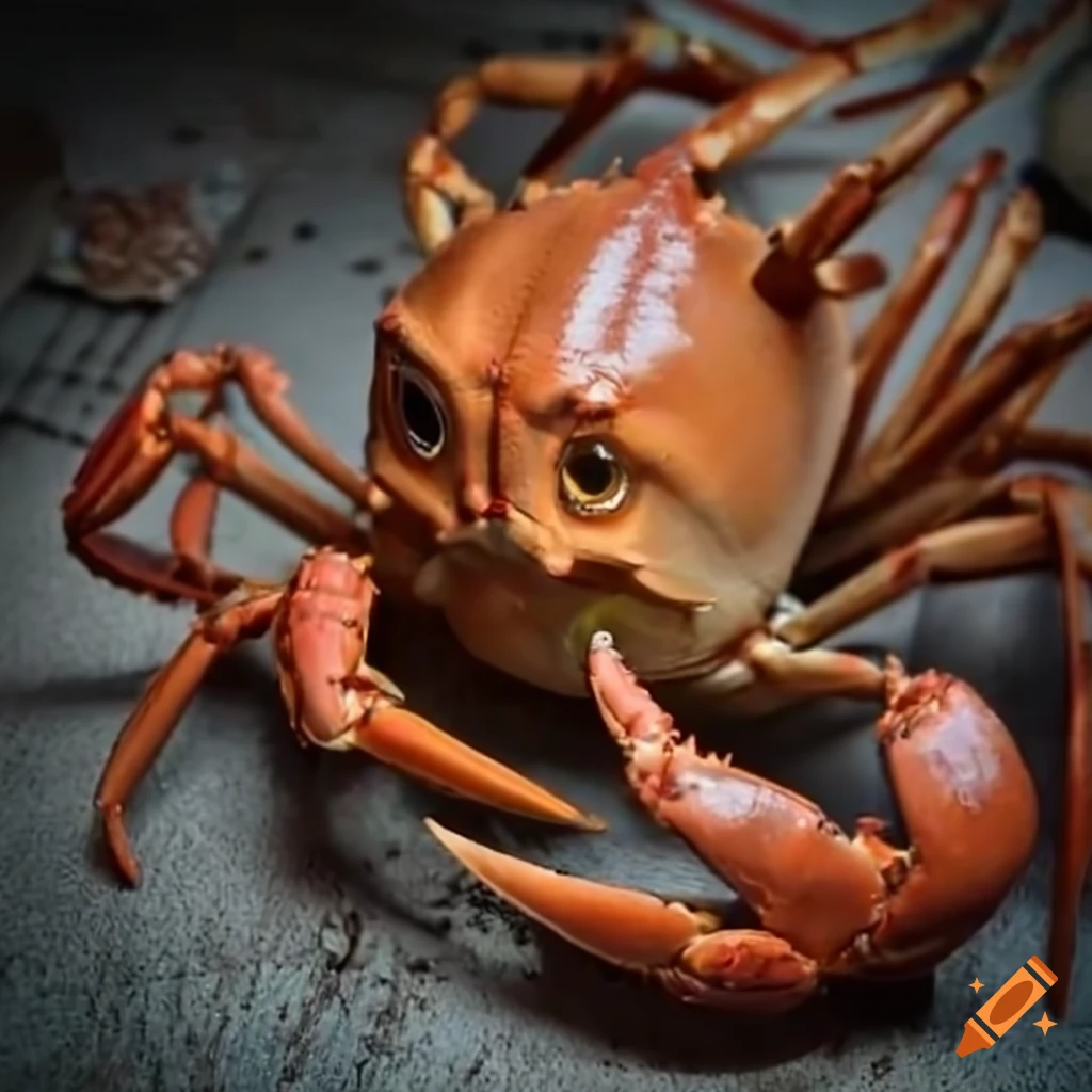 Gene spliced crab man on Craiyon