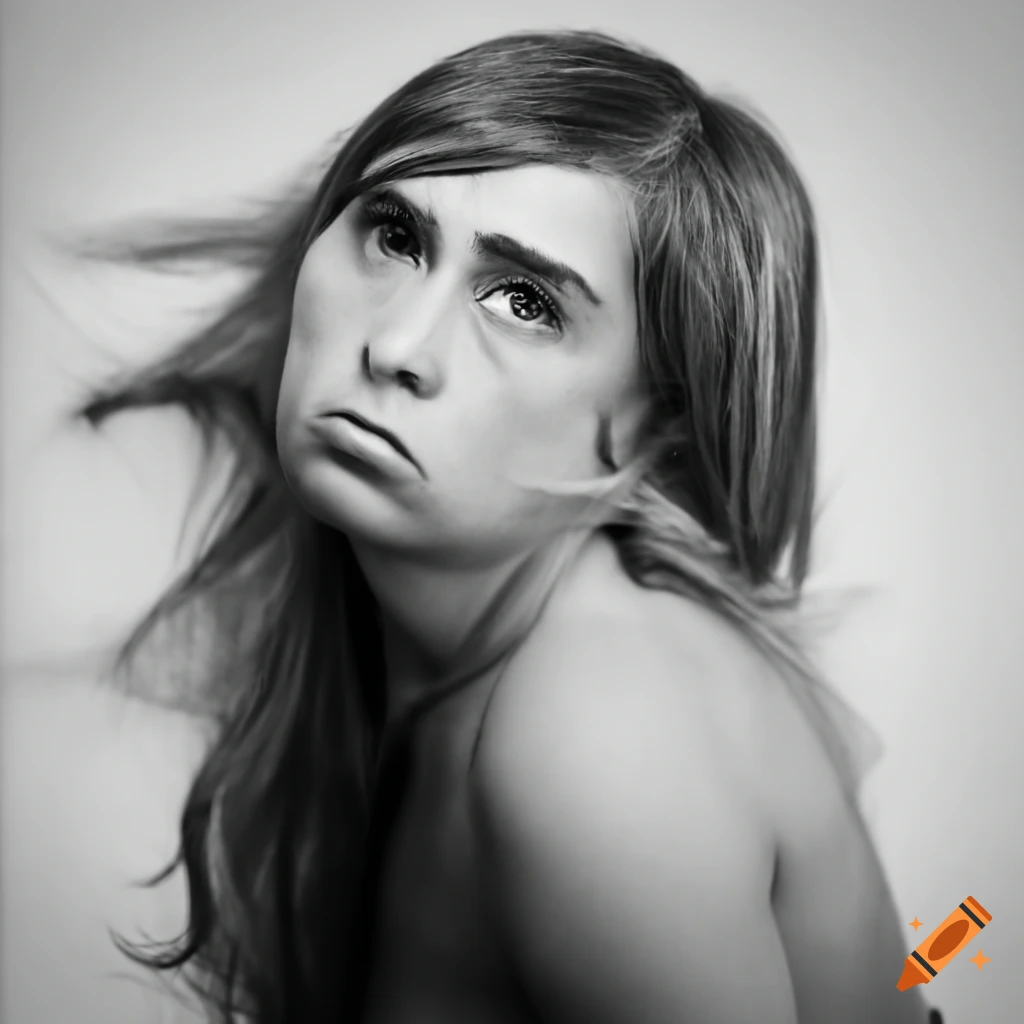 A person showing emotions of disgust, anger, and self-hatred on Craiyon