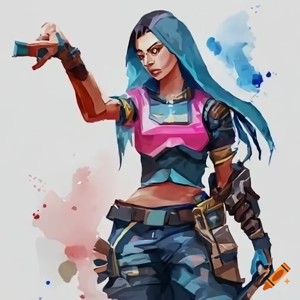 Cosmetic skin for valorant game on Craiyon