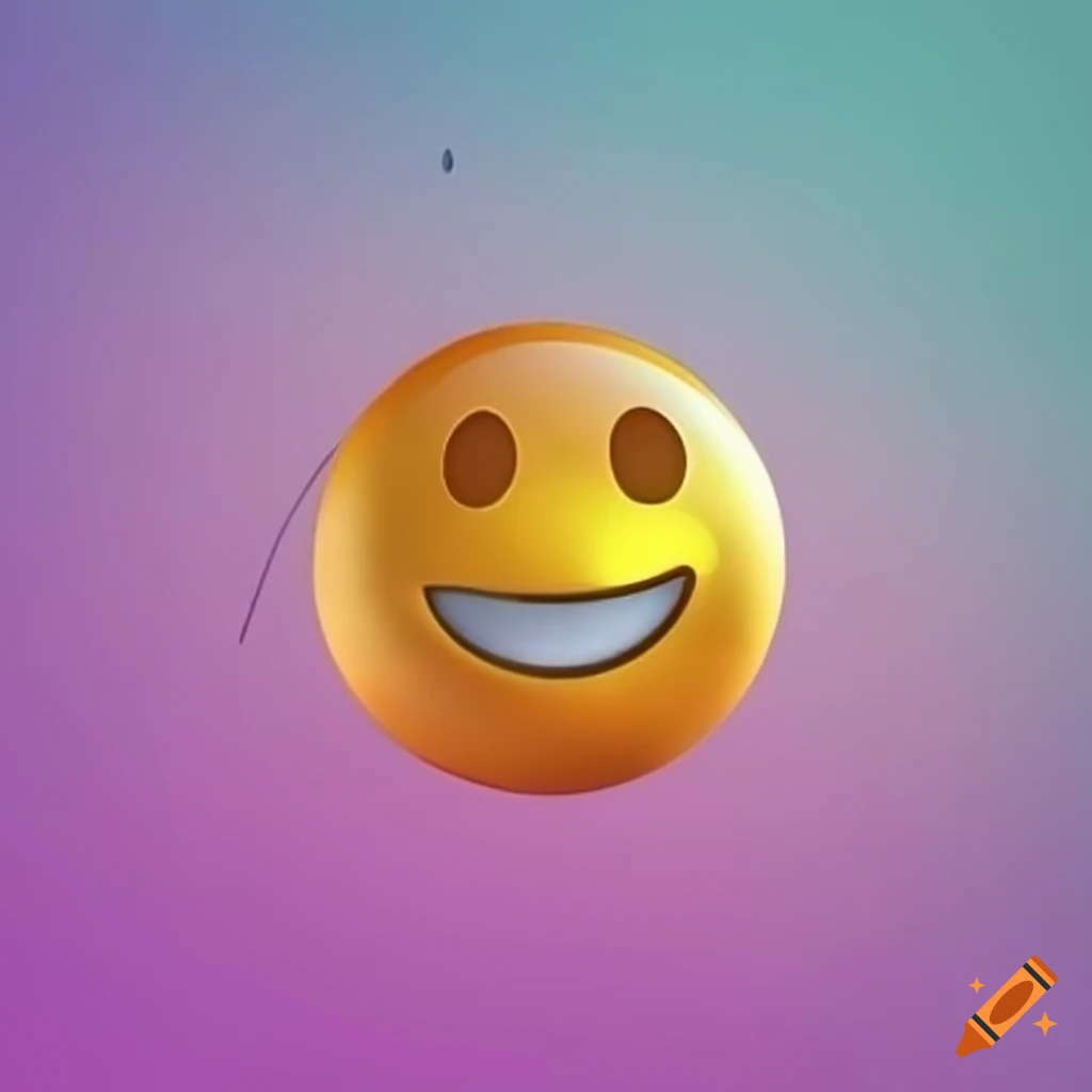 Happy face emoji on Craiyon