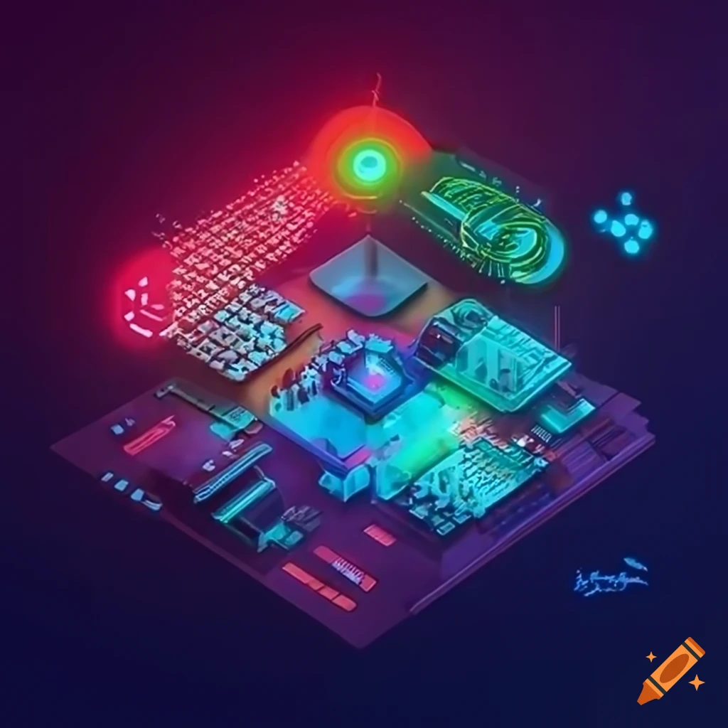 Software engineering team mission concept on Craiyon