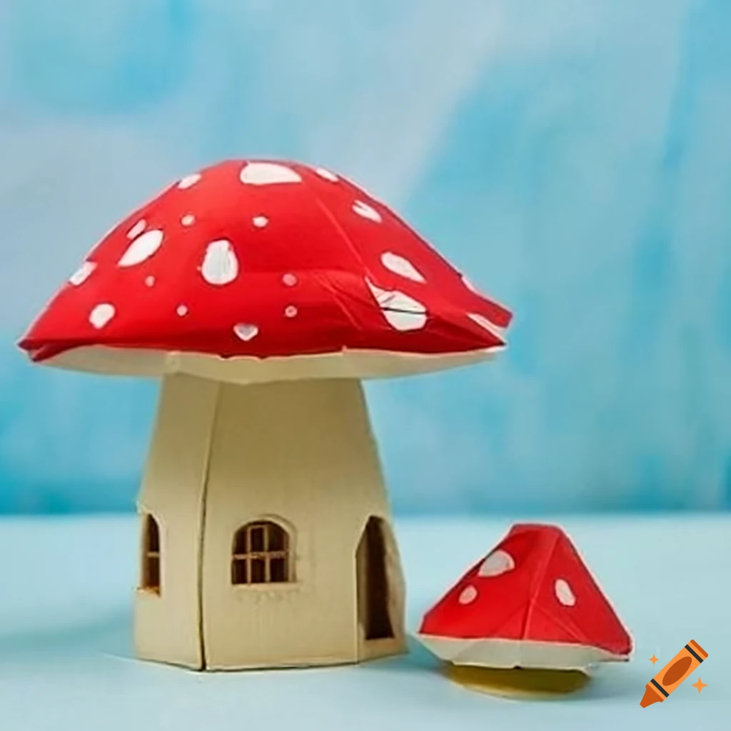 Papercraft Mushroom House