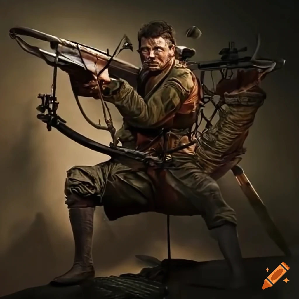 Rambo bambi with a crossbow on Craiyon