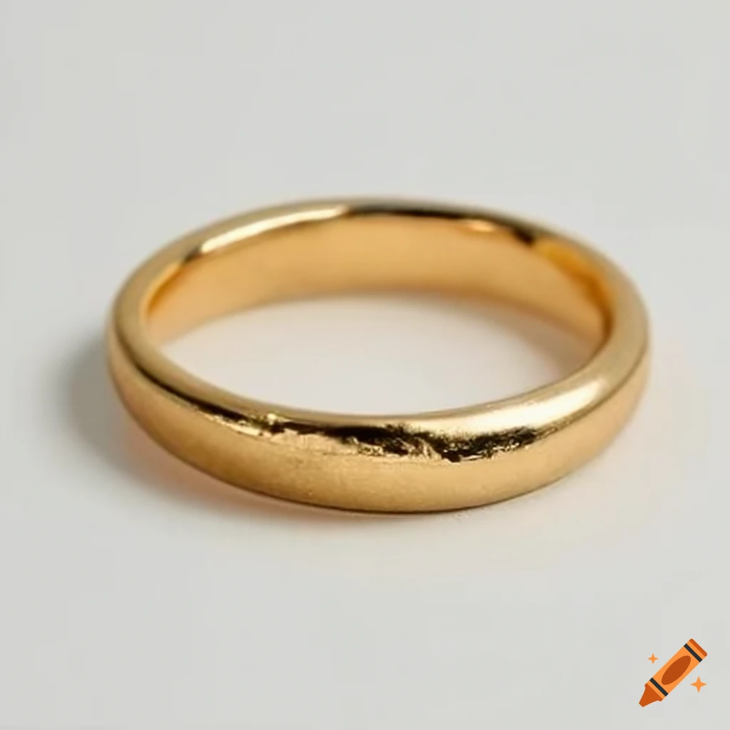 Gold band with scratch texture on Craiyon