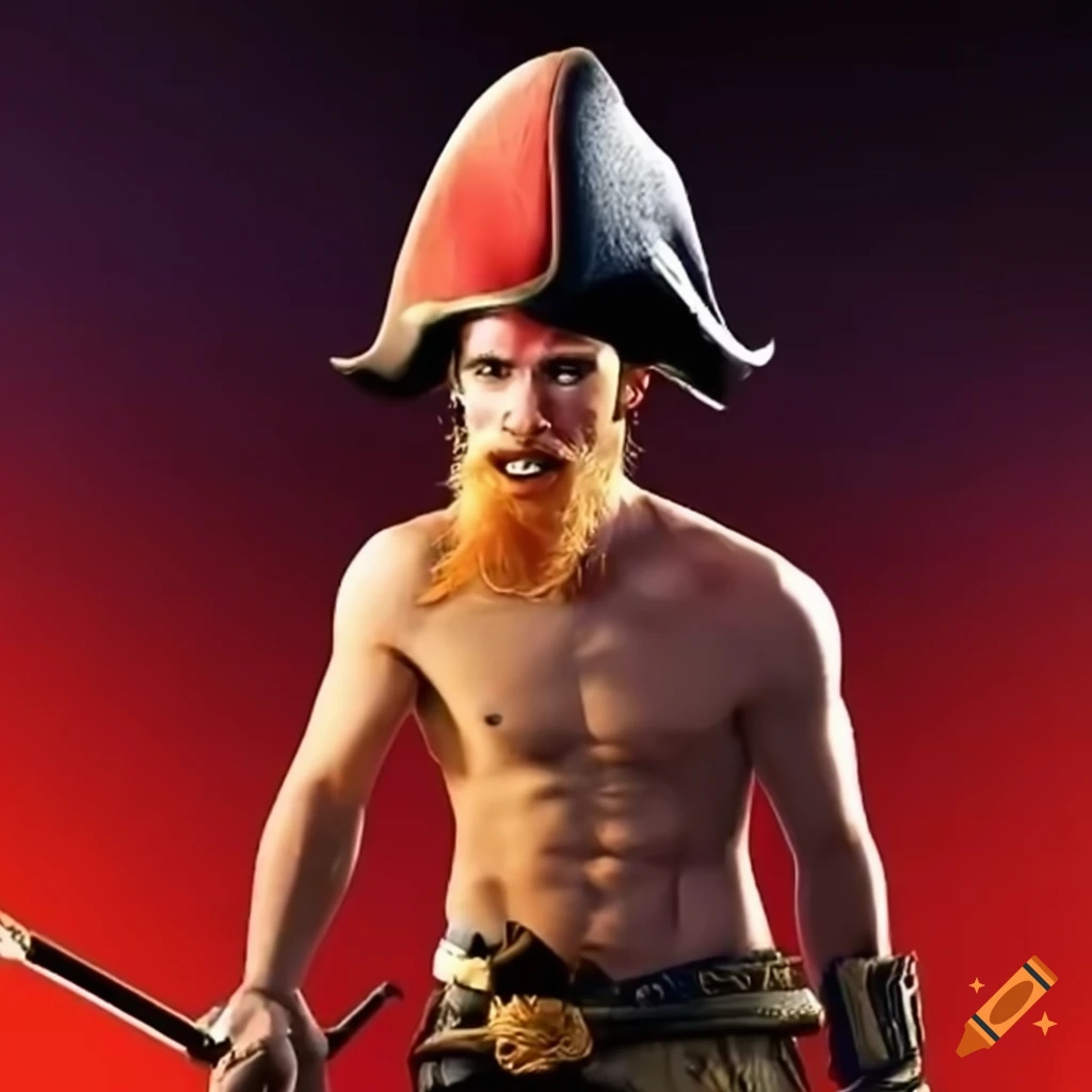 Tyler from dude perfect dressed as a pirate on Craiyon