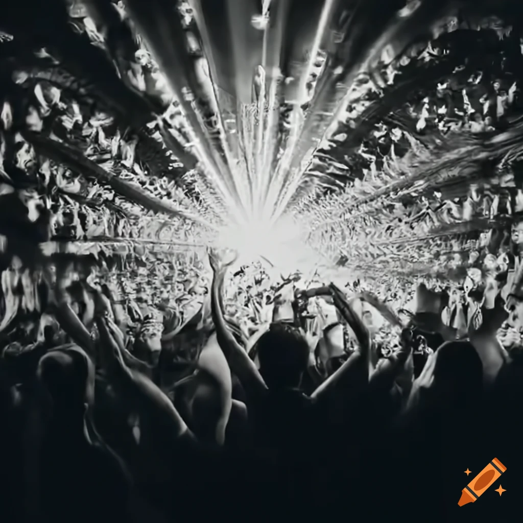 Angry crowd dancing on Craiyon