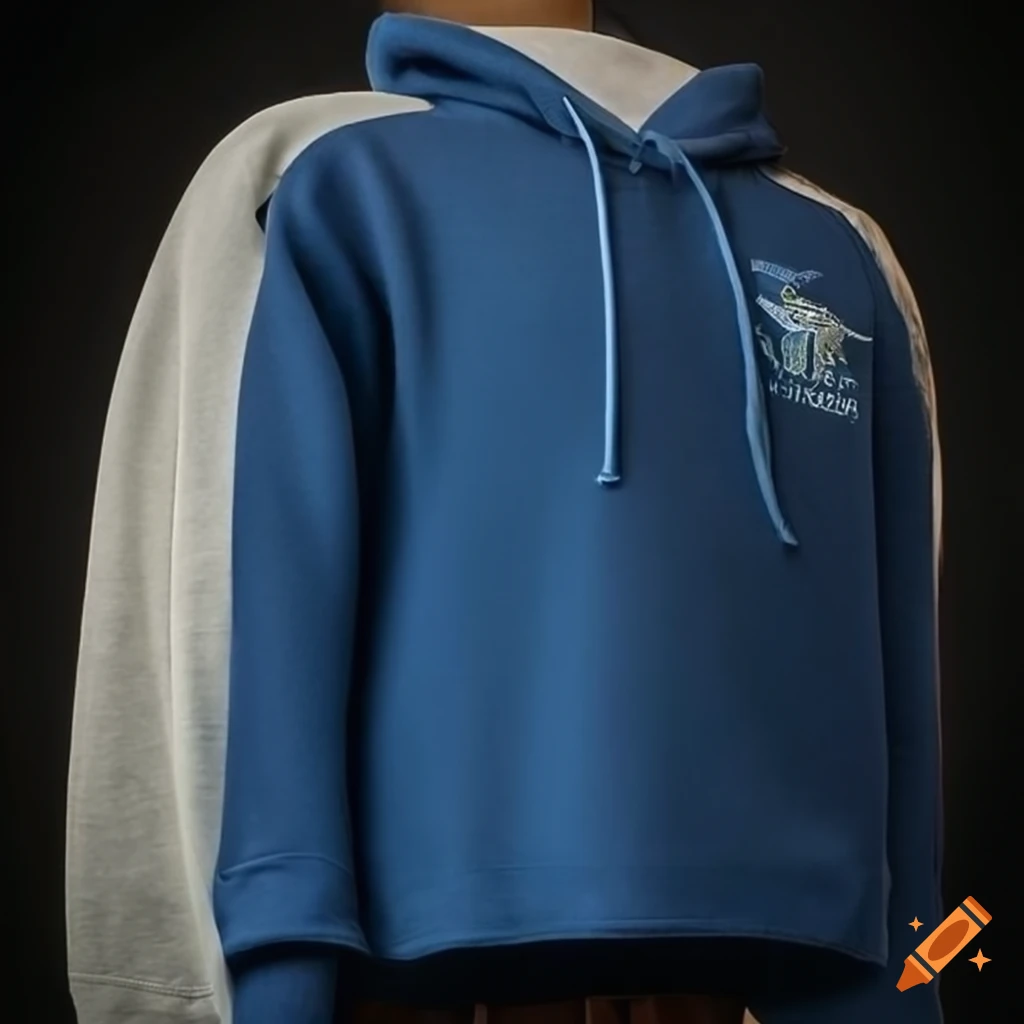 Unc chapel hill tar heel nrotc unit emblem on a bold hoodie design on ...