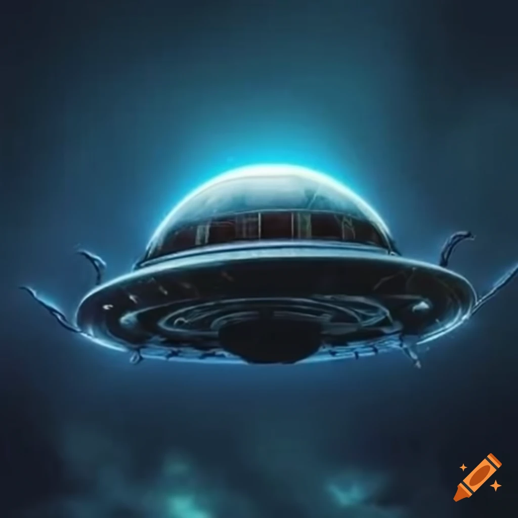 Unidentified flying object (ufo) on Craiyon