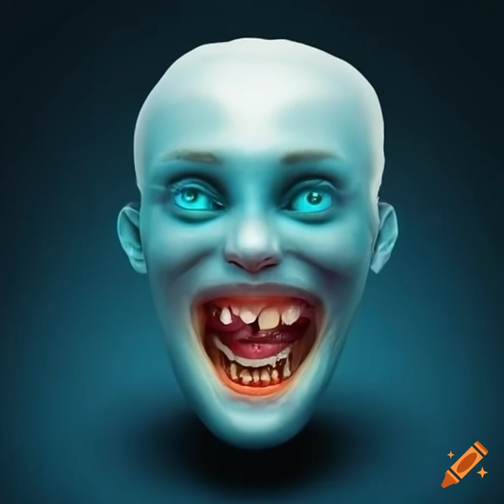 Surreal dentist person made from a tooth on Craiyon