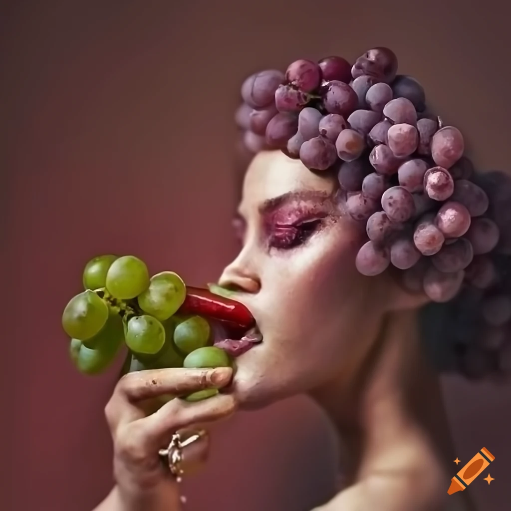 Greco-roman centaur eating grapes on Craiyon