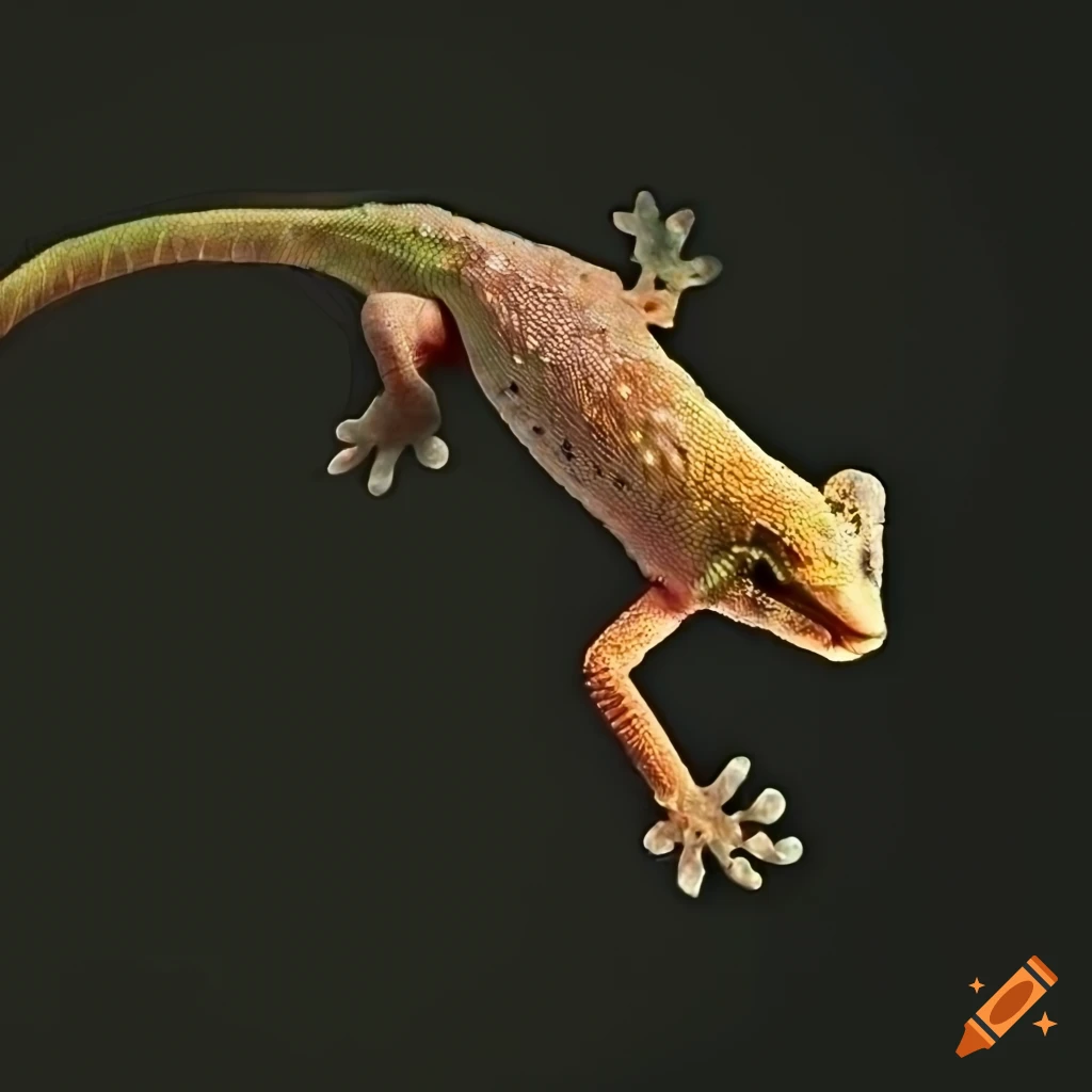 Flying gecko in motion on Craiyon